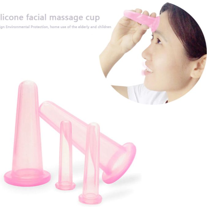 2PCS Manual Suction Cups Cupping Therapy Kit Massager Facial Body ...
