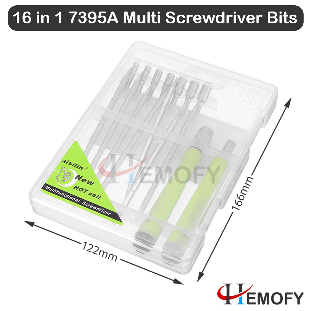 7395A 16in1 Screwdriver Set M2.5 M3.0 M3.5 M4.0 M4.5 M5.0 M5.5 Hex ...