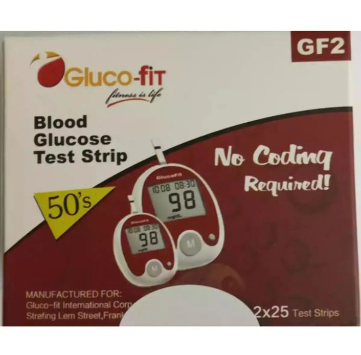Glucofit Glucometer test Strips pack of 50 strips | Daraz.pk