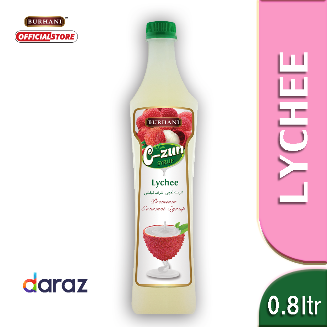 Burhani C-Zun Lychee Flavoured Syrup Sharbat 800ml | Daraz.pk