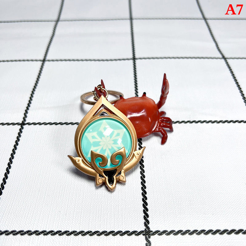 Anime Keychain Genshin Impact Vision Element Key Chain Women ...