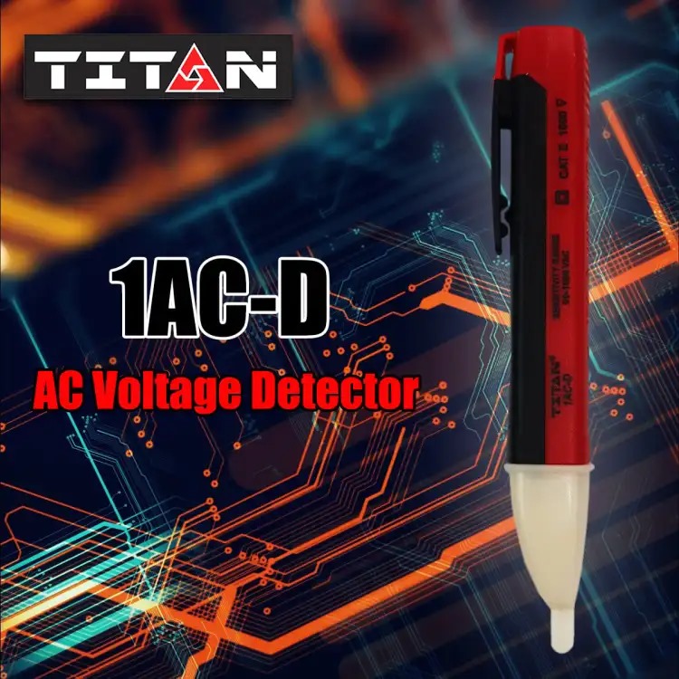 TITAN Electric Digital Test Pen AC Voltage Measure Detector Meter ...
