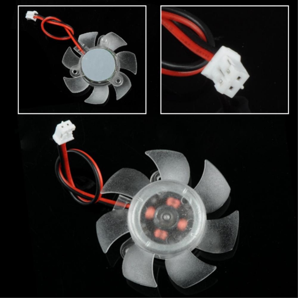 YCDC Mini Cooling Cooler Fan 45mm 12V for PC CPU Computer Case Card ...