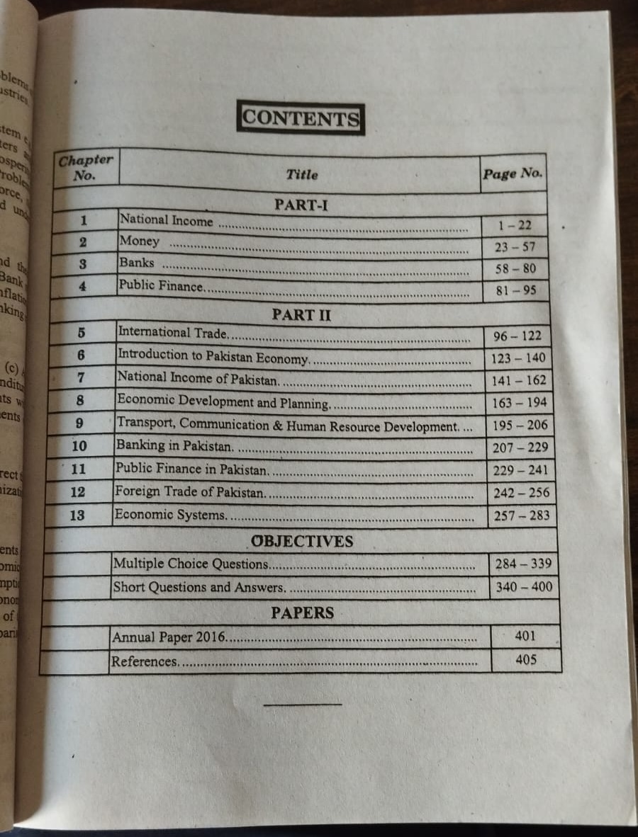 Economics For Intermediate Class (XII) Part-II | Daraz.pk