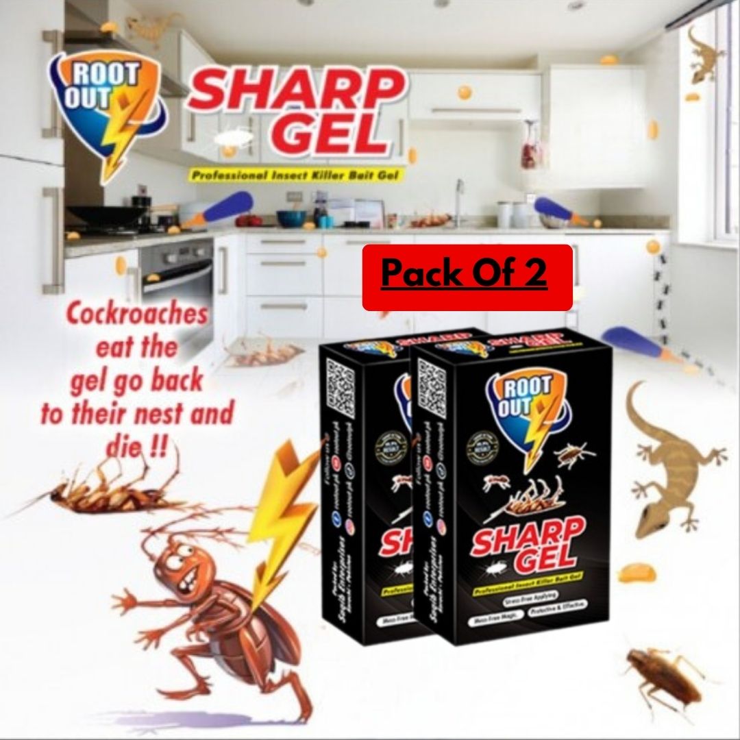 Pack of 2 Sharp Gel - Rootout ka Smart Cockroach Killer Gel -30gm ...
