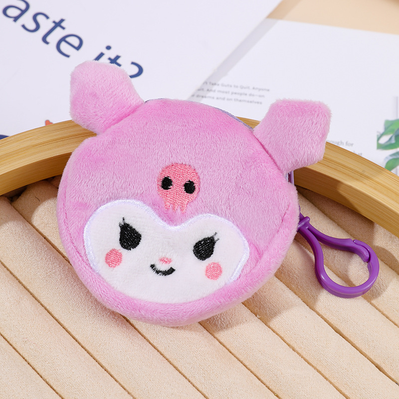 Cute Plush Money Change Pouch Cartoon Cinnamoroll Kuromi Coin Purse ...