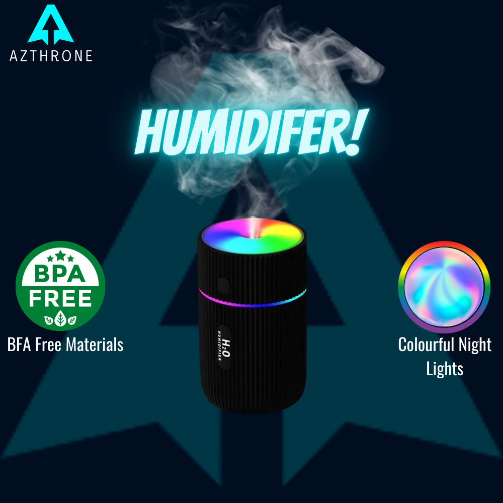 AZTHRONE 220ML Cup Humidifier Mini Portable Car Home Humidifier USB ...