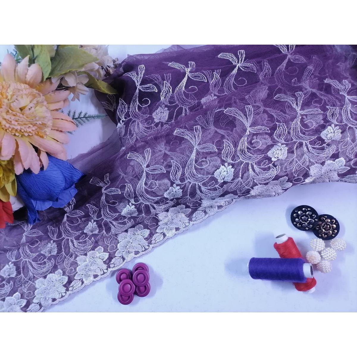 Net Embroidery Lace 5 Metres | Daraz.pk