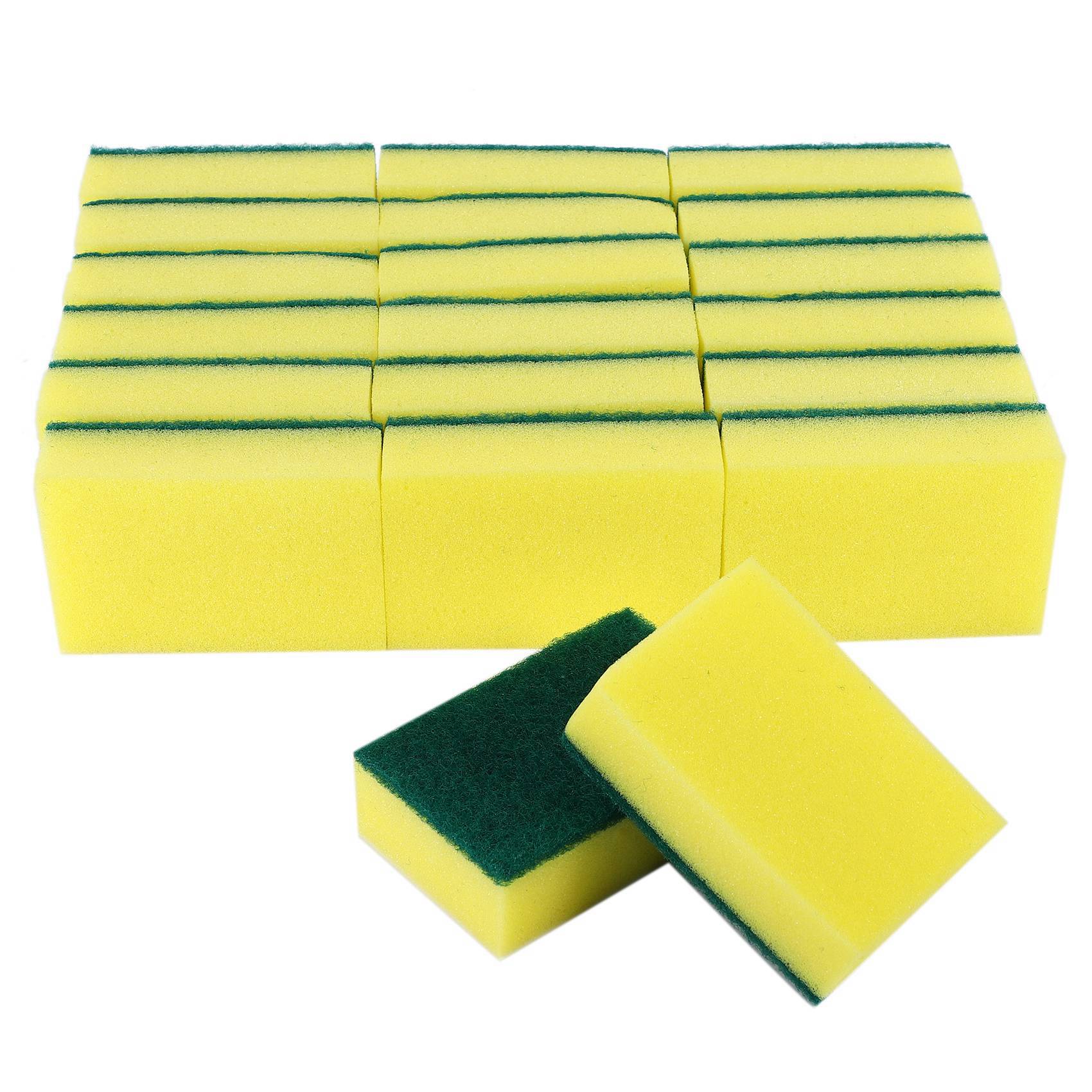 Heavy Duty Multi Use Cleaning Sponges Rub Non-Scratch Sponge Scrubbing ...