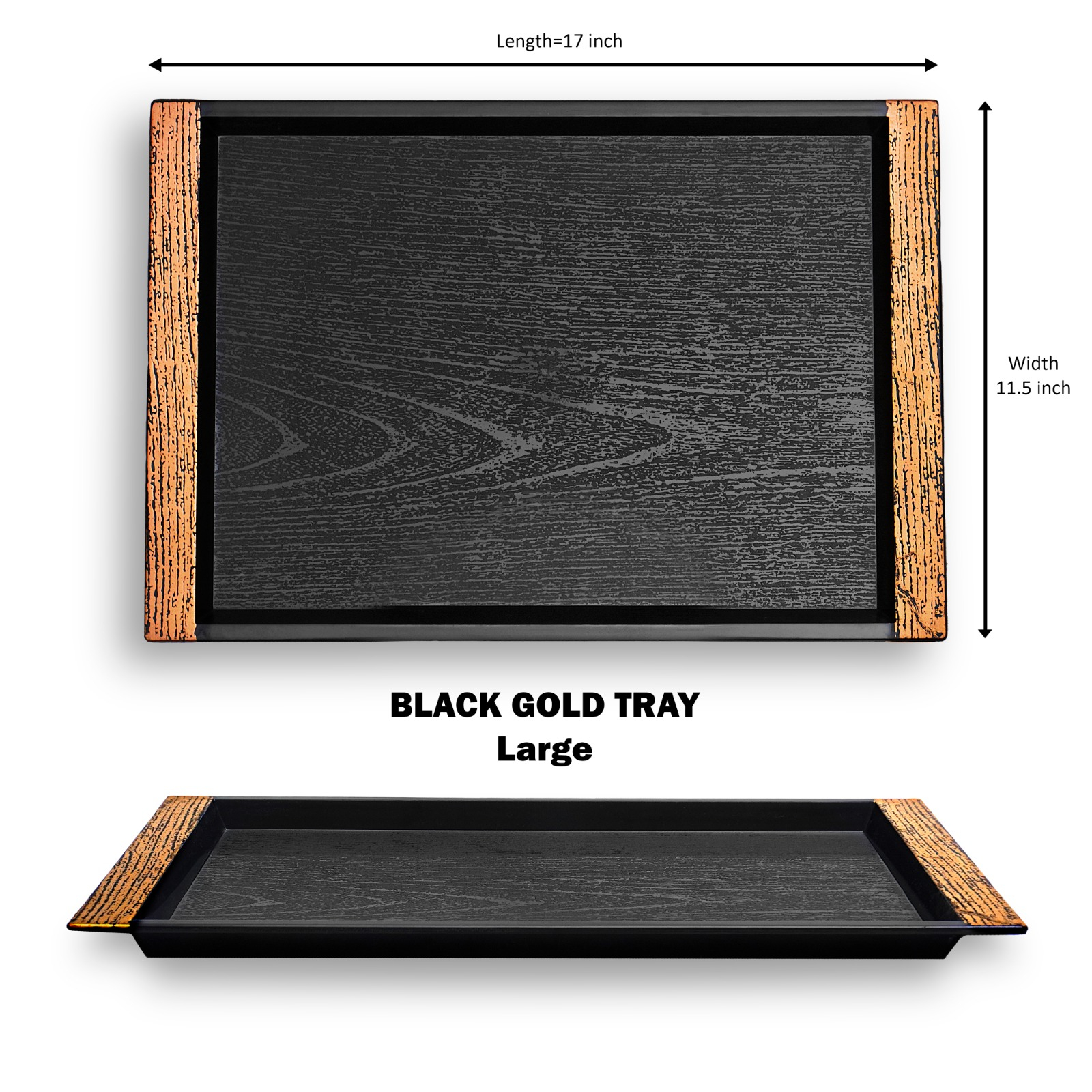 Serving Tray Wooden Texture Quality, Multipurpose Food Tray - Serving ...