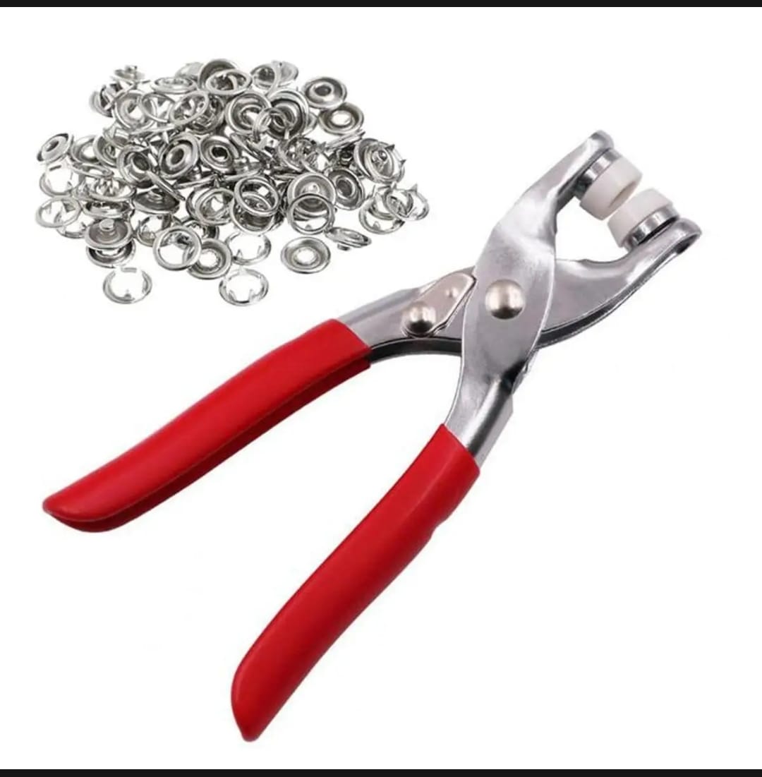 Press Studs Pliers 9.5mm Metal Sewing Prong Rings Buttons Clip Pliers ...