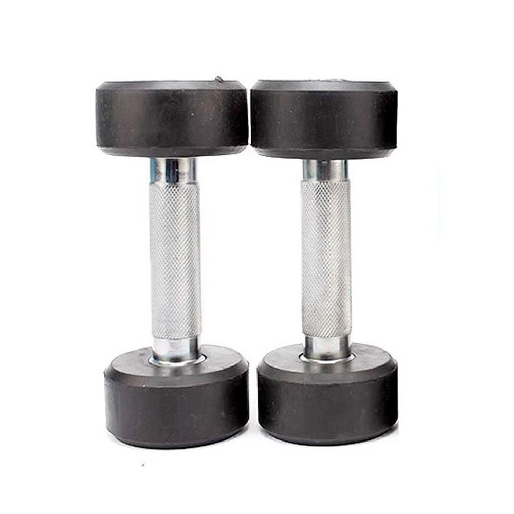Premium Quality Pure Rubber-Coated Dumbbells Pair (1kg to 20kg ...