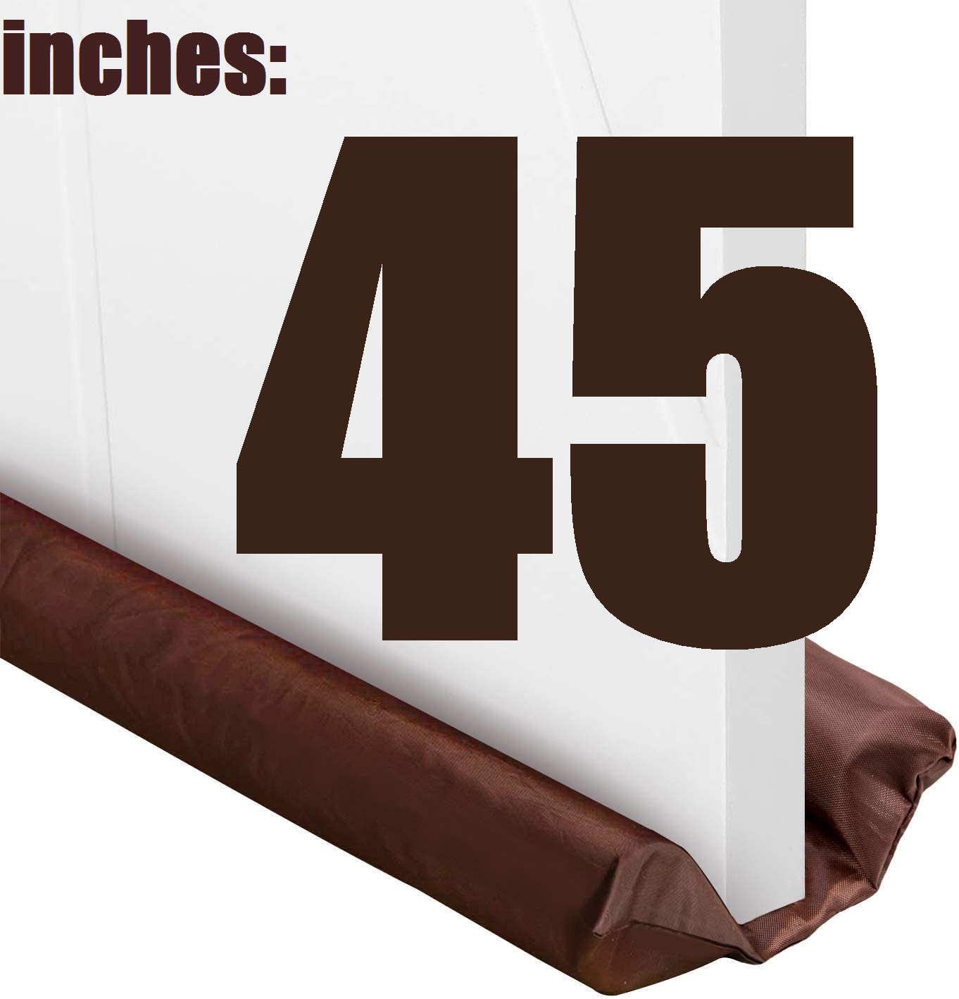 Door Draft and Dust Stopper Brown the Color 18-52 Inches Door Air ...