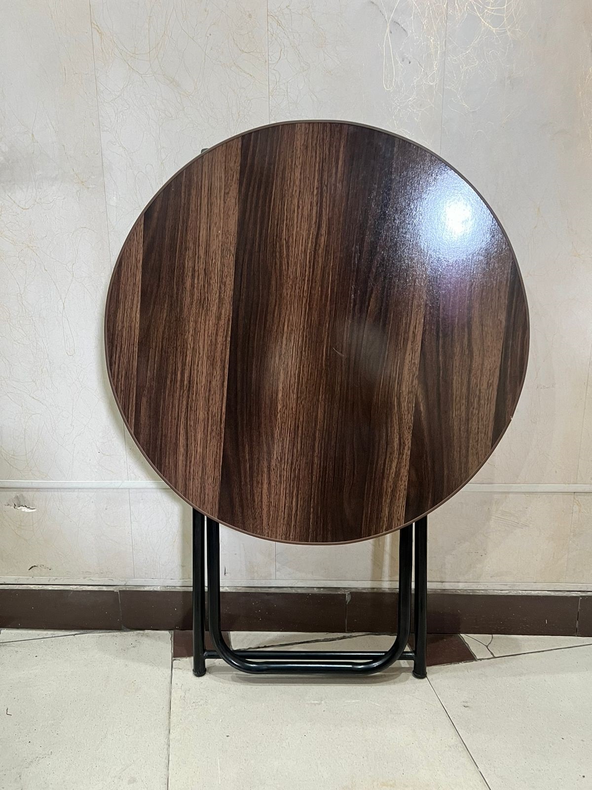 Modern Folding Table For Kitchen, Living Room and Bed Room - Round ...