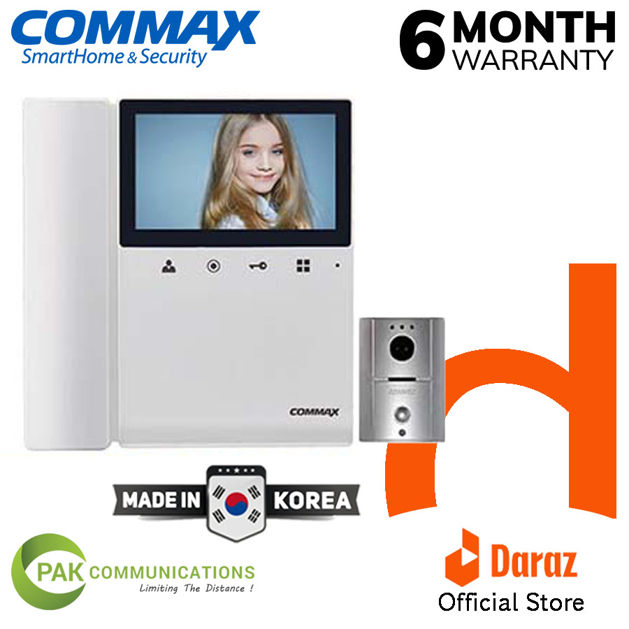 Commax Video Door Phone CDV-43K, Video Intercom Door Bell, Original Made by Korea | Daraz.pk