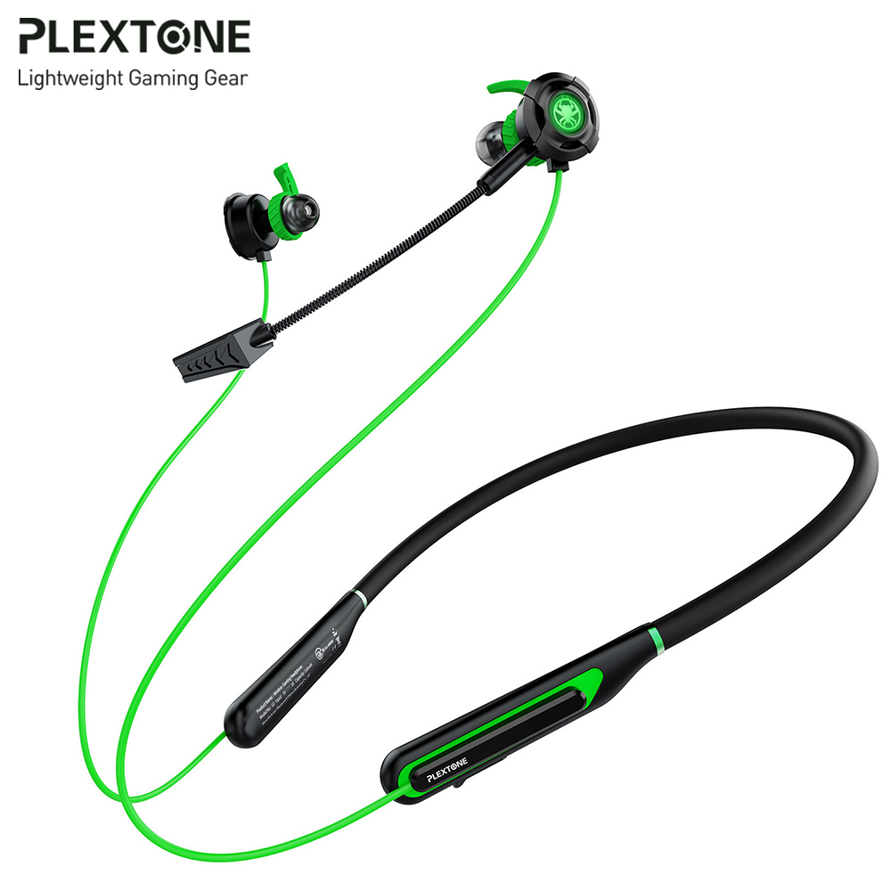 Plextone G3 Low Latency 65ms Neck-mounted LED Wireless bluetooth ...