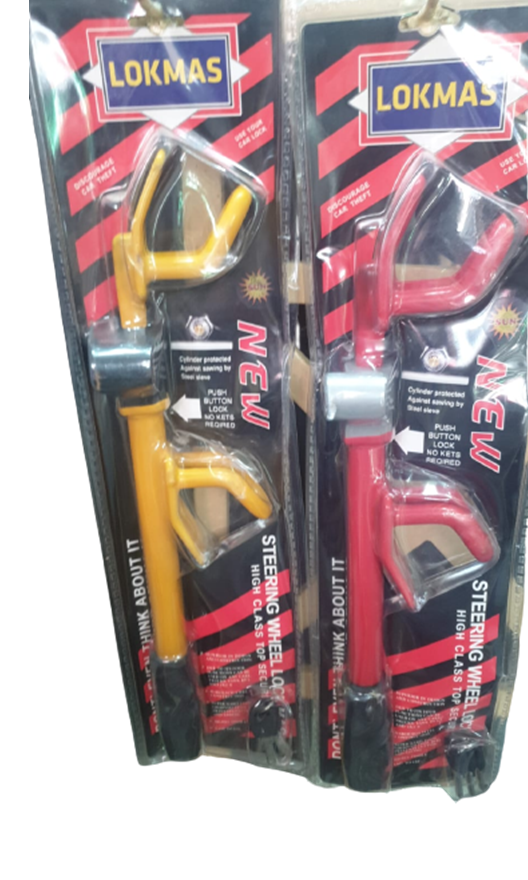 CAR STEERING LOCK / HANDLE LOCK / CROCK LOCK / ANTI THEFT LOCK – New ...