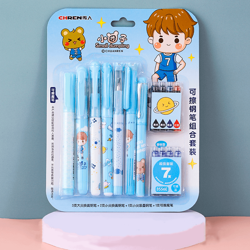 CHREN Cute Fountain Pen Set Of 7 With Ink Refills | Daraz.pk