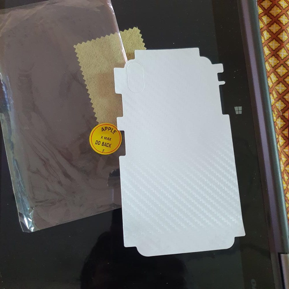 Iphone Xmax - Carbon fibre - Matte Mosaic Design - Back Skin - Back ...