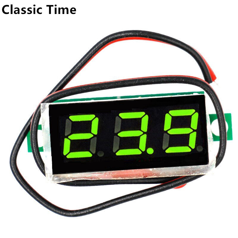 0.28 Inch 2.5V-40V Mini Digital Voltmeter Voltage Tester Meter LED ...