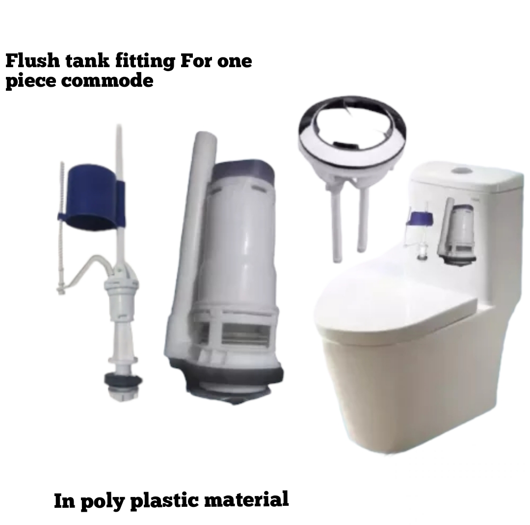 Flush tank fitting commode toilet tank parts for one piece and two ...