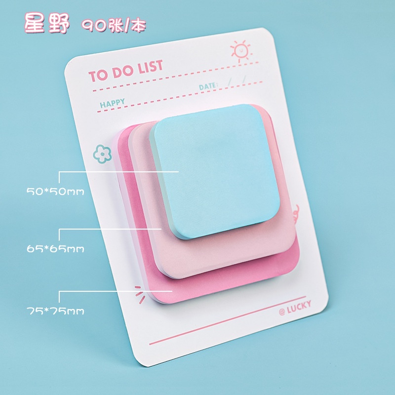 Stacked series of sticky notes ins style student notes message sticky ...