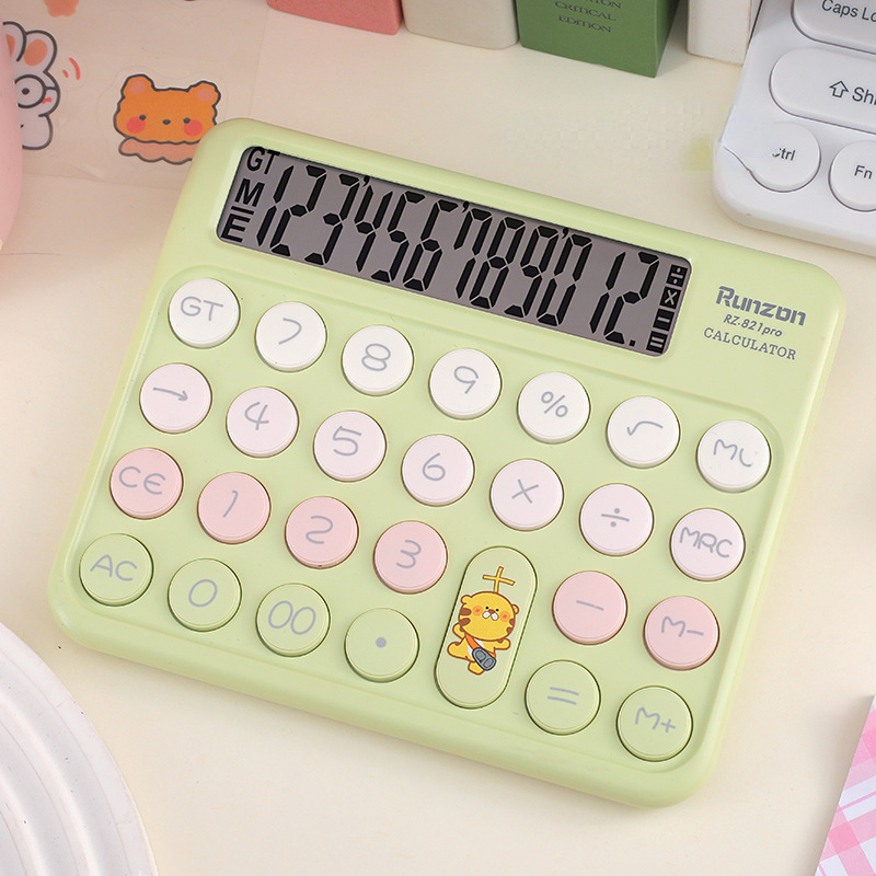 Sunfloweio Cute Big key computer Large Display Mechanical Dot Keyboard ...