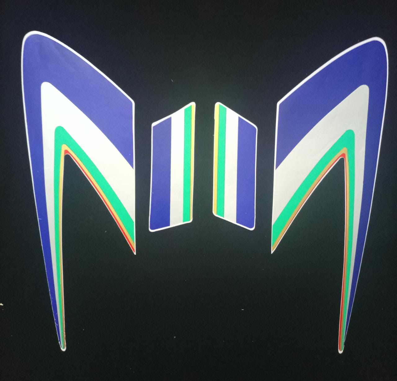 YAMAHA ROYAL 100CC Tanki Tapa Sticker 1993 ModeL ( YB100 COMPLETE SET ...