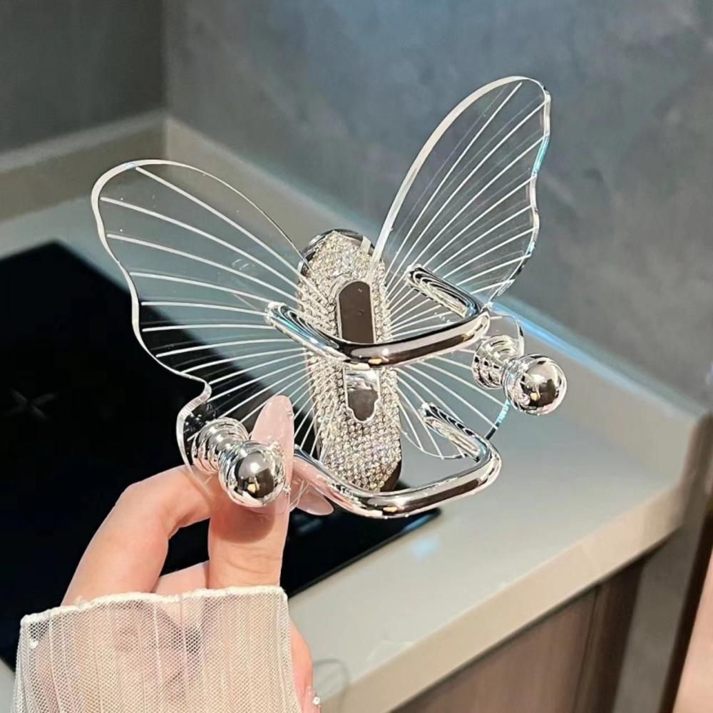 Light Luxury Butterfly Storage Hook Shelf Space-Saving No-Drill ...