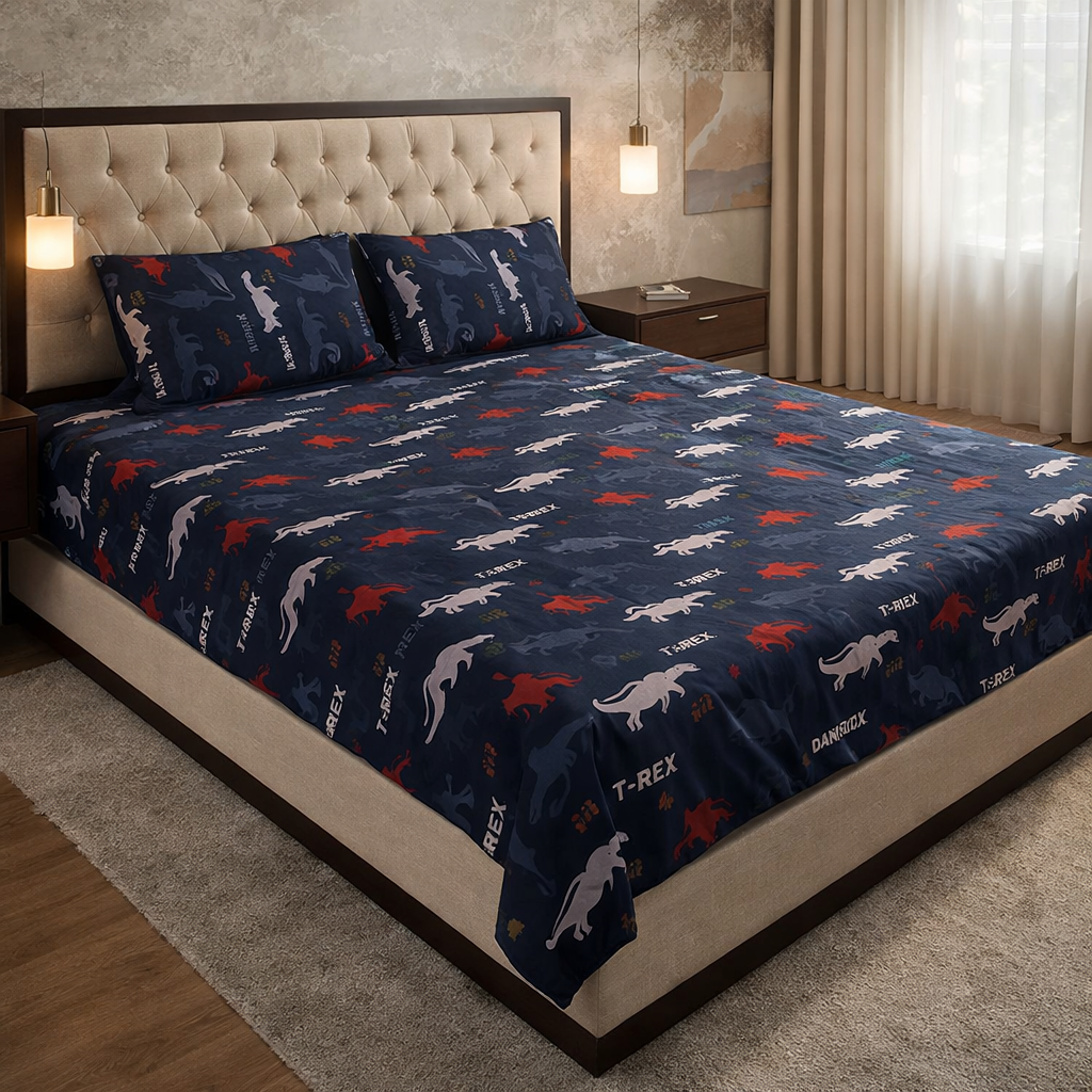 Double Bed Cotton Bedsheet – Premium Soft & Breathable Fabric ...