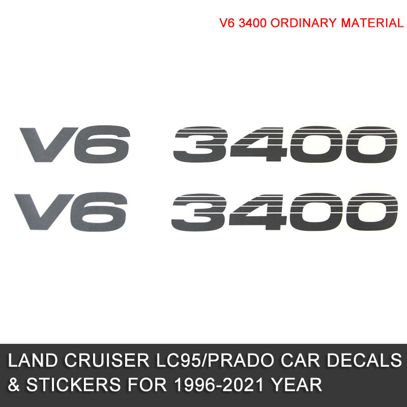 fit for Toyota land cruiser lc95/lc90/Prado car body color bar Decal ...