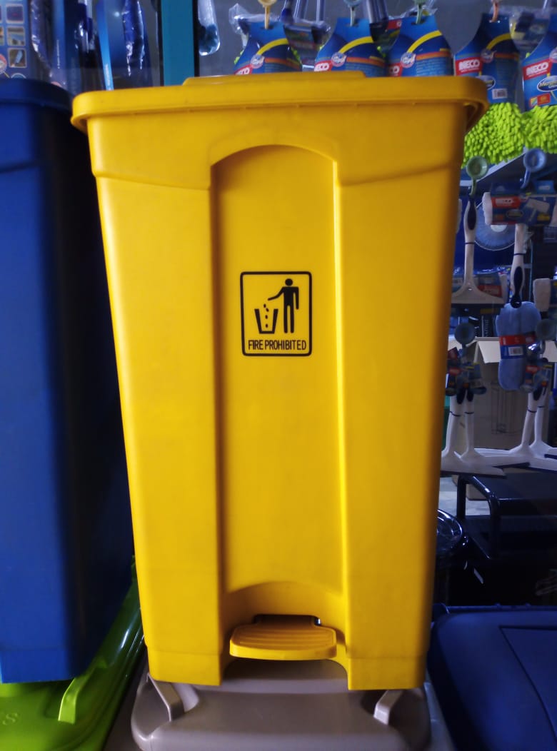 Pedal Dustbin 90 liter Dust Bin / Waste Bin / Garbage Can Biohazards Bin ,Pedal Waste Bins (80 ...