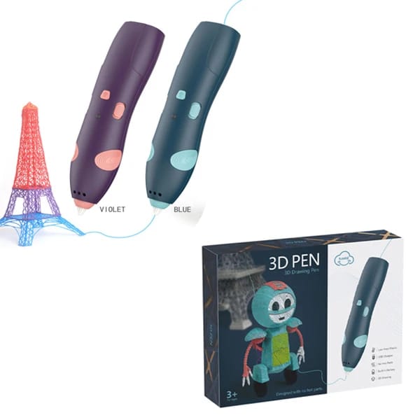 3D Pen for 3D Printing, Drawing Pen, USB 3D penplus with safe filament ...