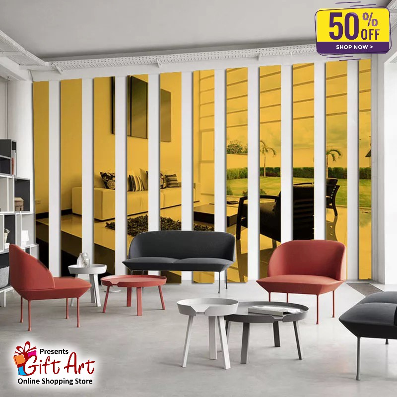 DIY Golden Mirror Strips Décor with Self Adhesive Double Tape - Gift ...