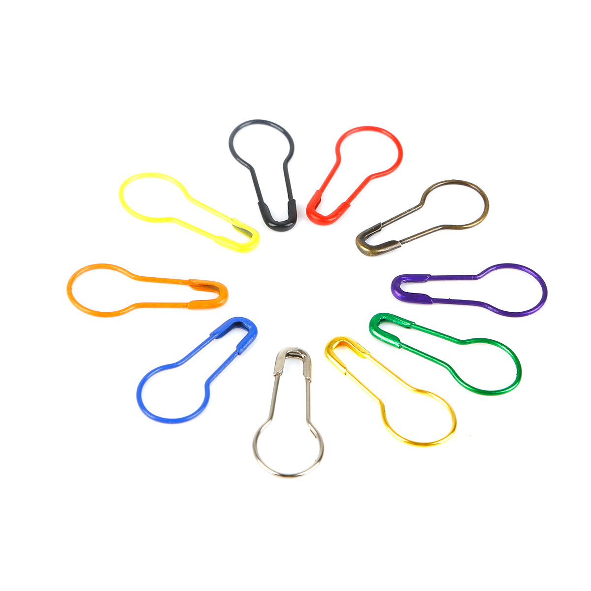 Premium Coil-less Multicolor Safety Pins for Hijab – Set of 5, Loop ...