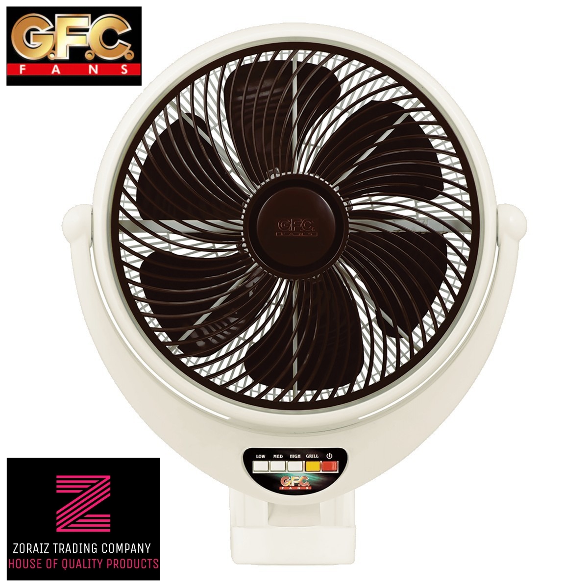 GFC Fan Louver bracket Off White Manual Control Pure Copper Wire | Daraz.pk