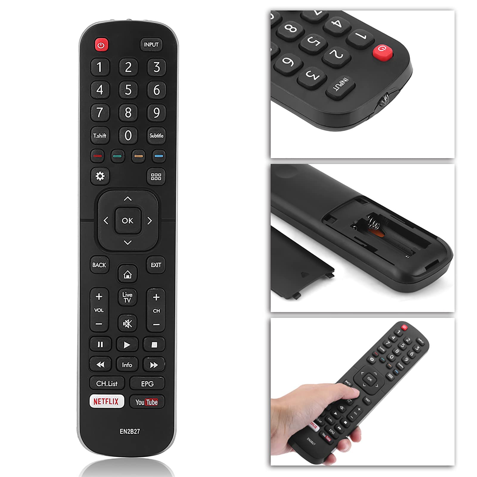 Universal Remote for Hisense Smart and android LCD LED TV WITH U TUBE ...