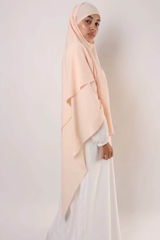 3 layers Khimar Abeerah | Ready to wear Hijab | Full naqab | Daraz.pk