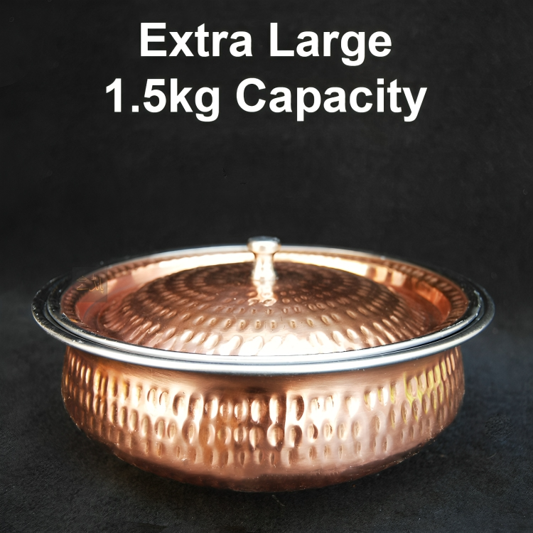Copper Serving Handi | Hammered Design | All Sizes Available | Copper ...
