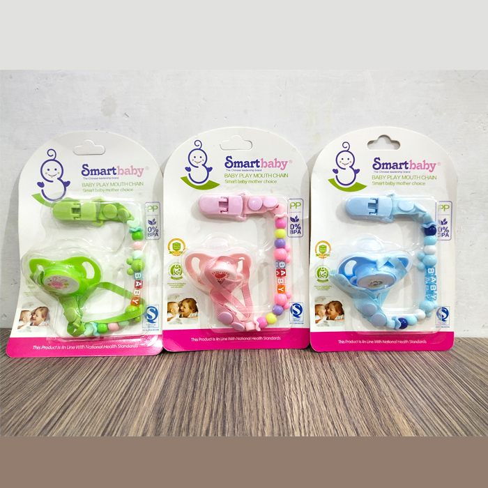 Baby Teething Pacifier / Chosni / Soother with Clip Bead Strap Chain ...
