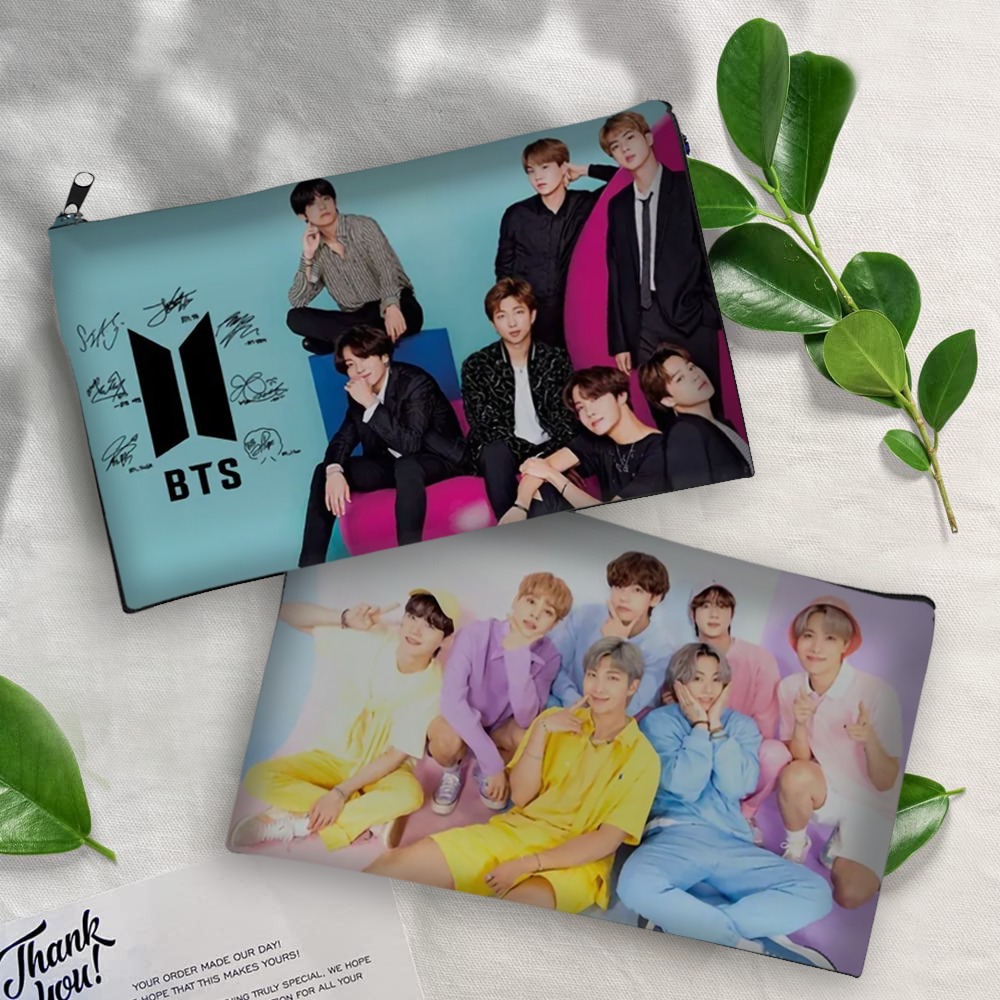 BTS Pouches For Kpop Army Fans Girls And Boys Premium Quality (Pack Of 2) | Daraz.pk
