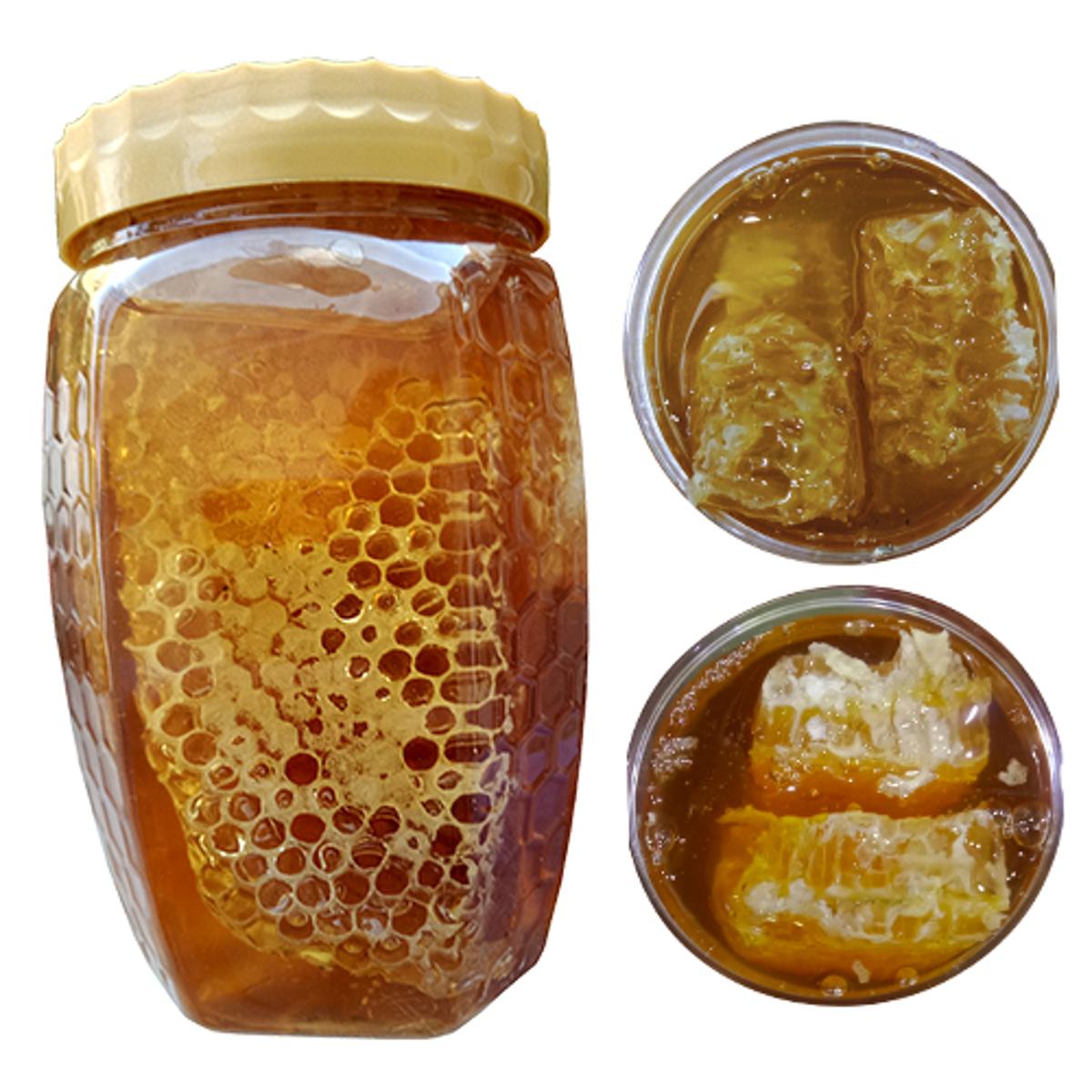 تازہ شہد چھتّے سمیت (ایک پاؤ) Fresh honey with comb 250gram - Chatta ...