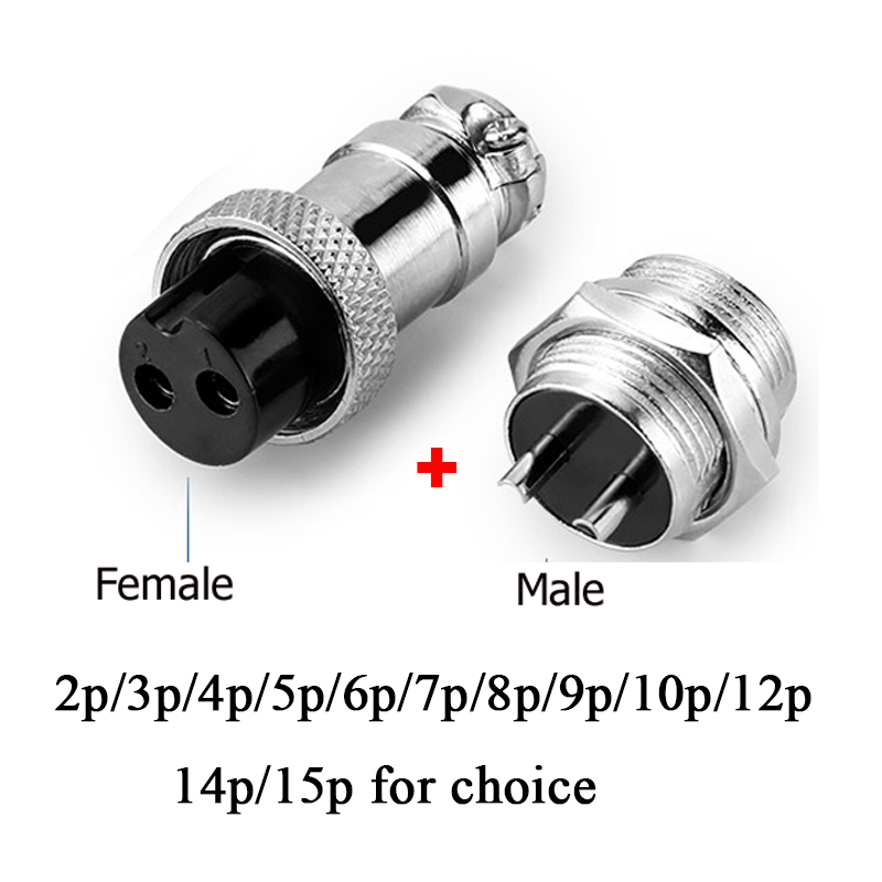 GX20 GX12 GX16 Aviation Core Air Plug Socket 2/3/4/5/6/7/8/9/10/12/14/15 Pins Butt Wiring Cable ...