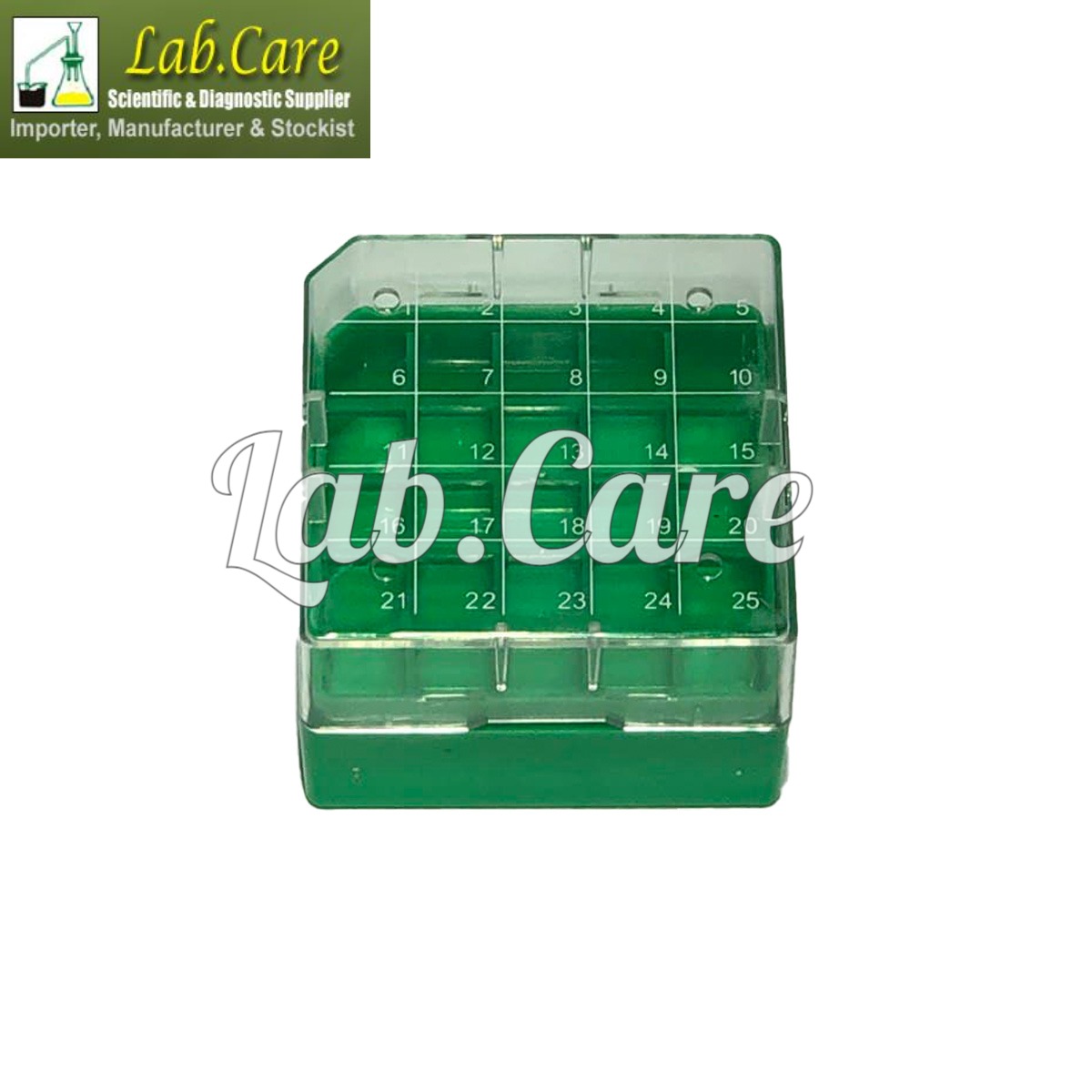 Polycarbonate CryoBox Vial Rack, Freezer Storage, 5 x 5 Array, 25 Place ...