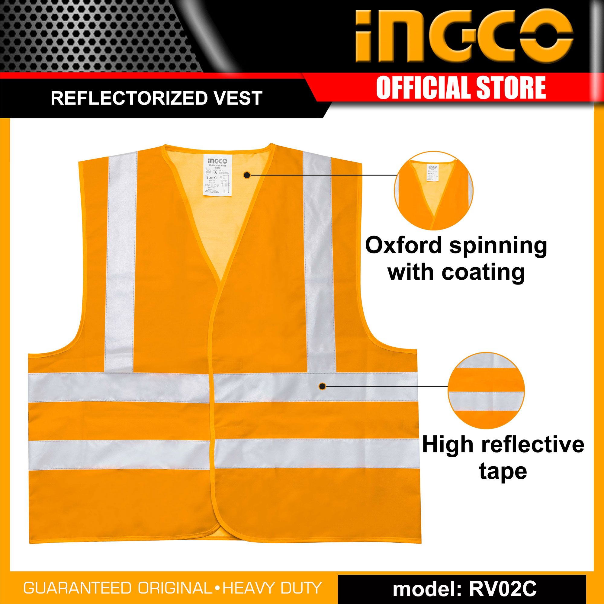 INGCO - Reflection Vest XL | Daraz.pk