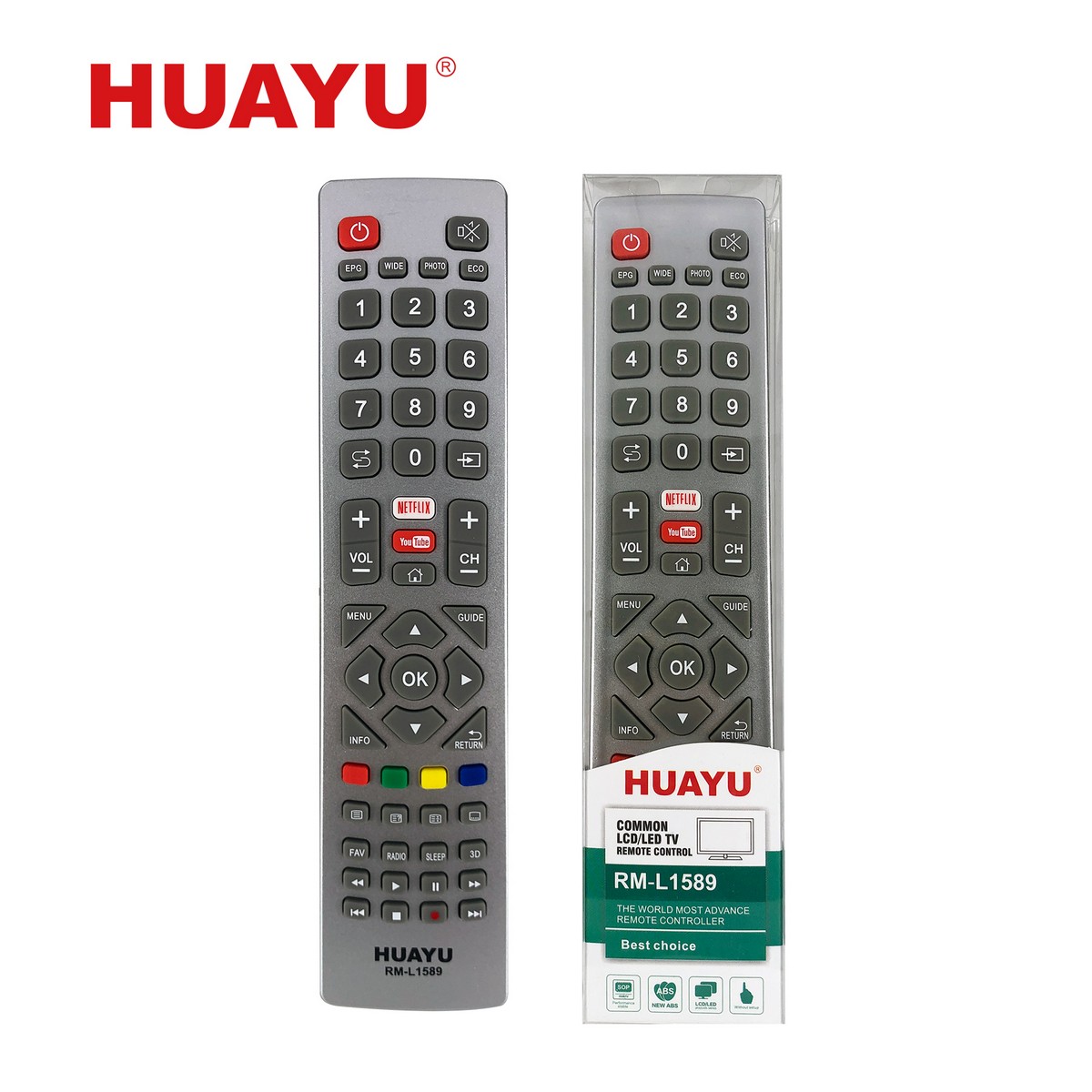 SHARP UNIVERSAL REMOTE CONTROL FOR Smart LED TV with netflex & YouTub Button | Daraz.pk