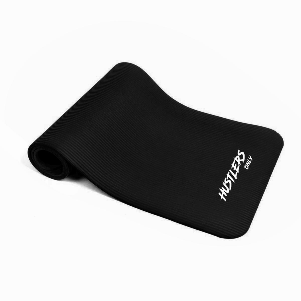 Hustlers Only Yoga Mat Exercise NBR Fitness foam mat Extra Thick Non ...