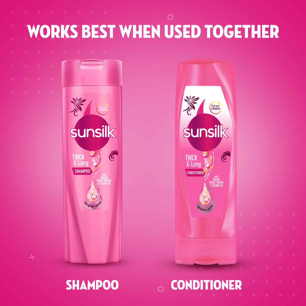 Sunsilk Shampoo Thick & Long - 660ML | Daraz.pk