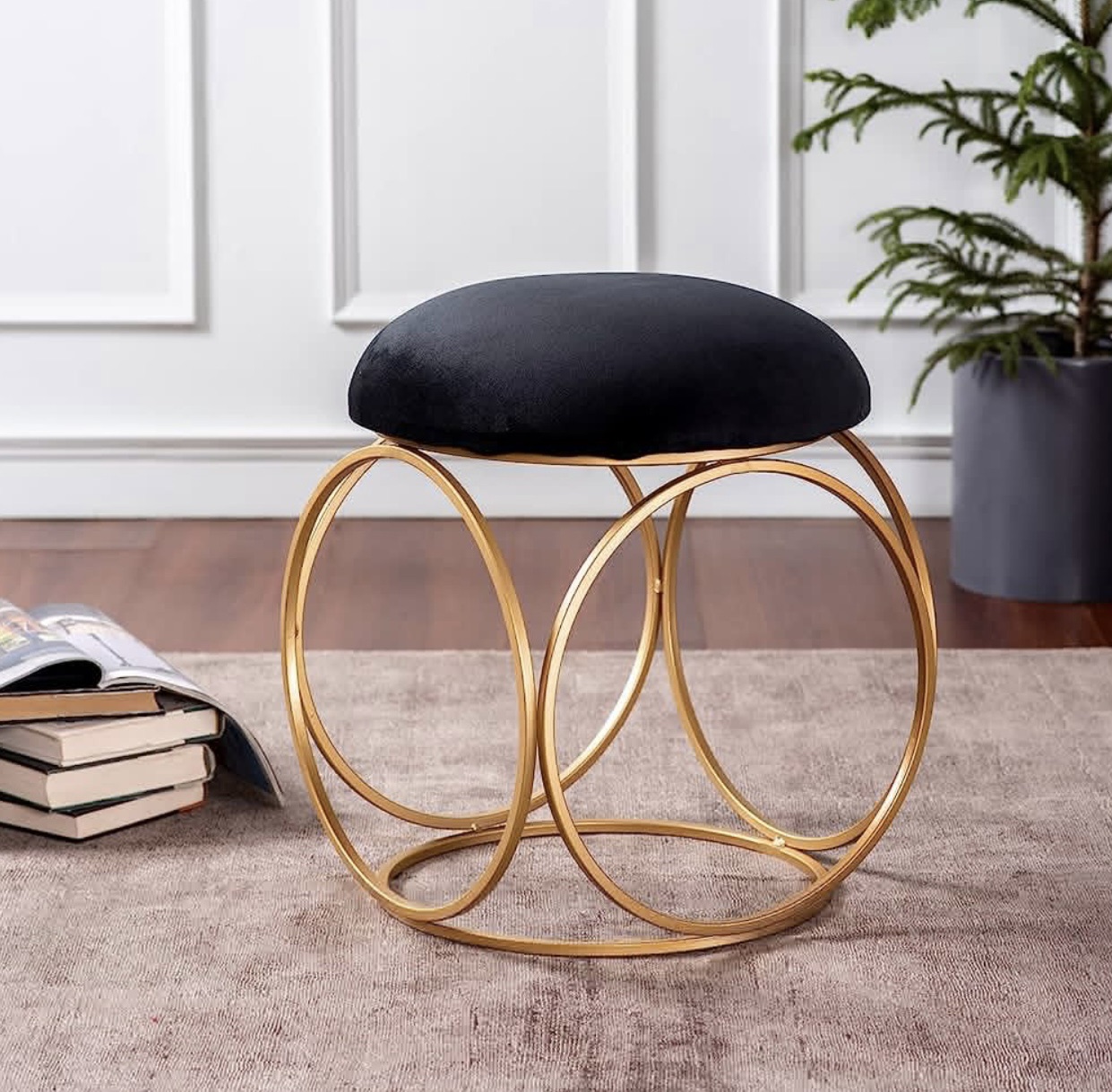 Skyrise- sitting stool sofa chair ottoman stool with metal legs Ottoman ...