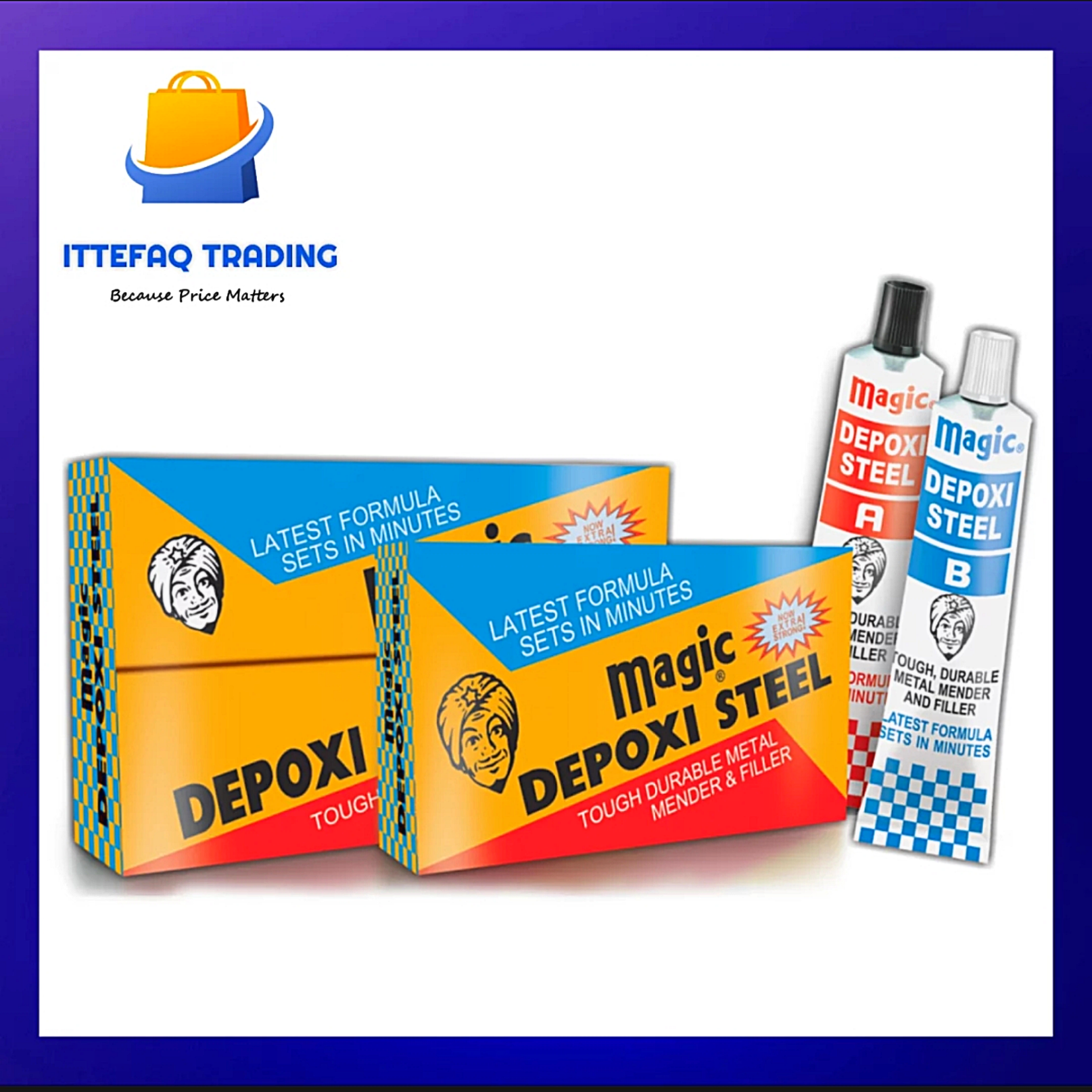 Magic Depoxi Steel, Clear Epoxy Economy Pack (1 Piece) | Daraz.pk